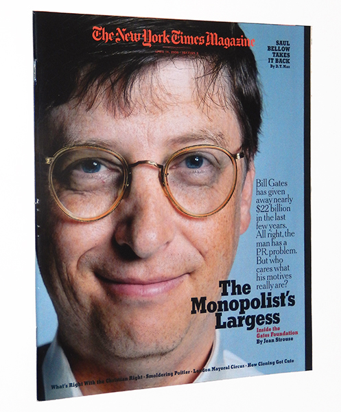 The New York Times Magazine, April 16, 2000: The Monopolist's Largess ...
