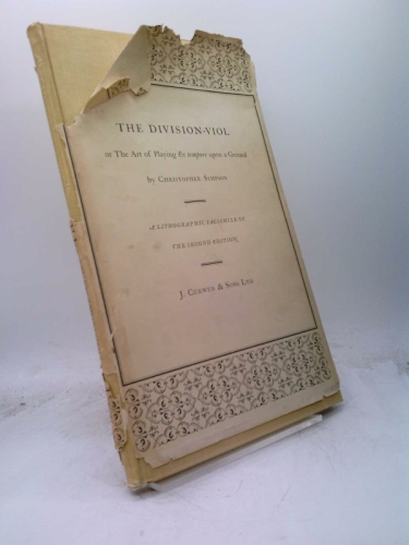 The Division-Viol or The Art of Playing Ex tempore upon a Ground ...