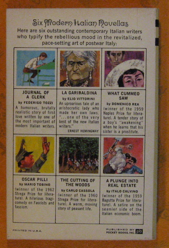 Six Modern Italian Novellas by Tozzi, Federigo; Elio Vittorini ...