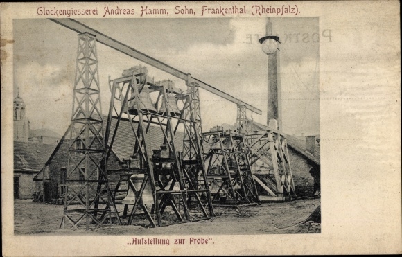 Ansichtskarte / Postkarte Frankenthal in der Pfalz, Glockengießerei ...