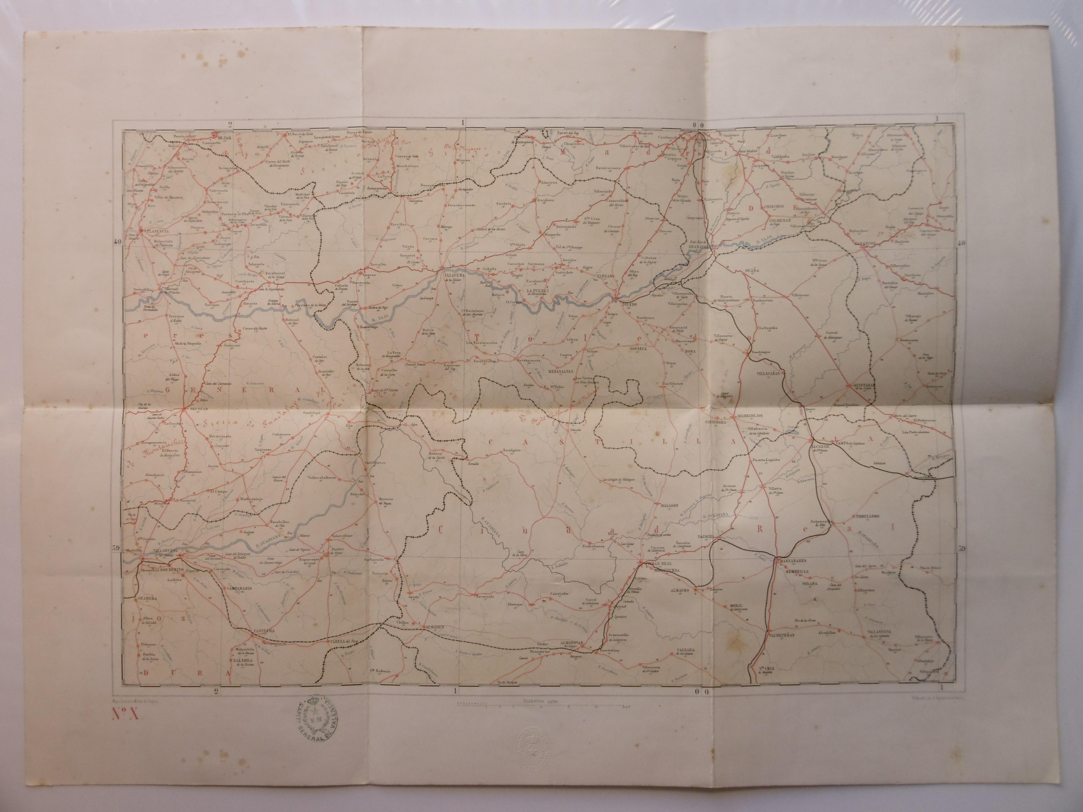 MAPA ITINERARIO MILITAR DE ESPAÑA | Barnebys