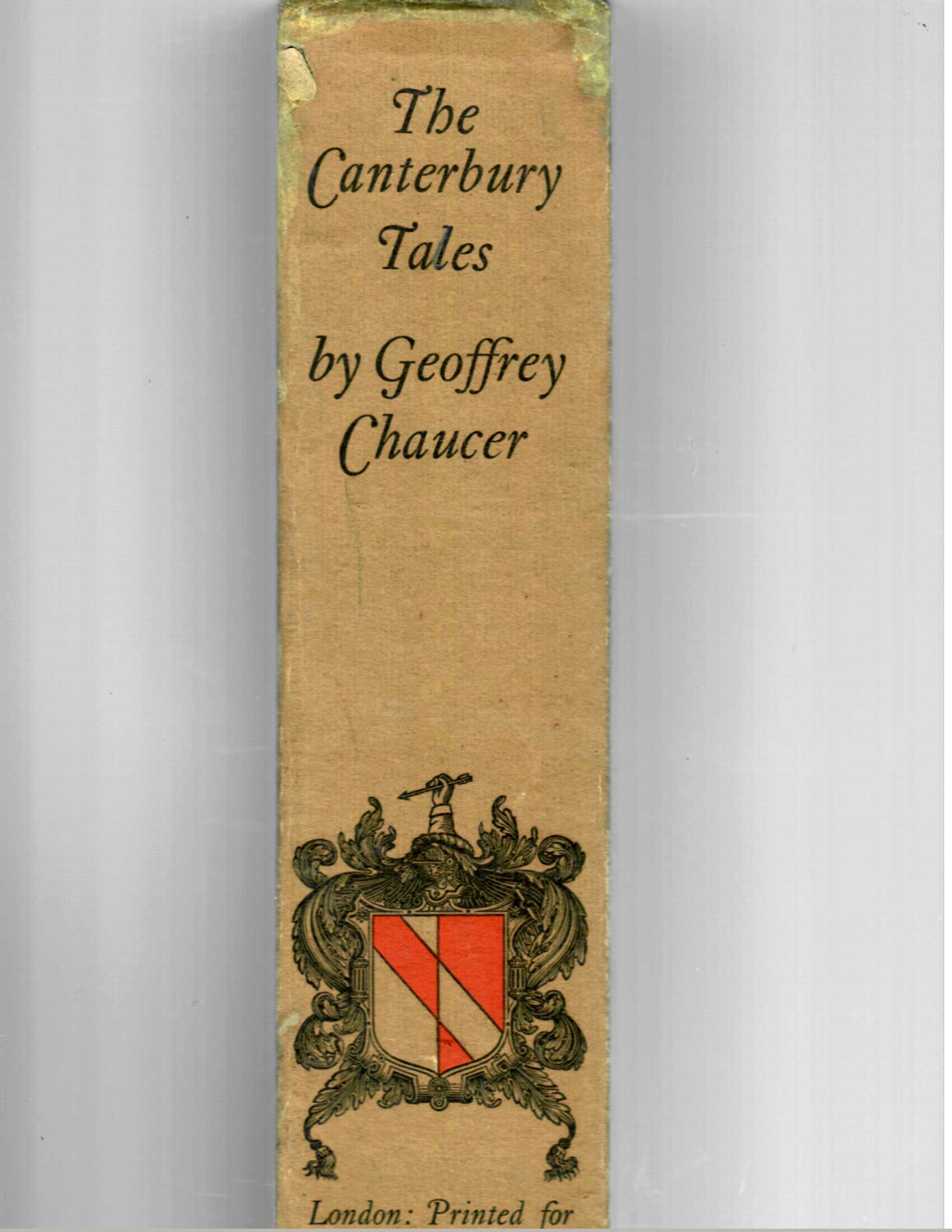 The Canterbury Tales by Chaucer, Geoffrey: Fine Hardcover (1934 ...