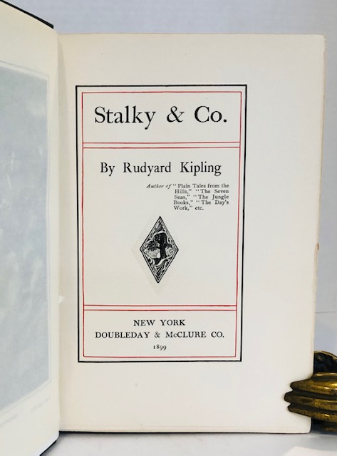 Stalky & Co. by Kipling, Rudyard: Near Fine Hardcover (1899) First ...