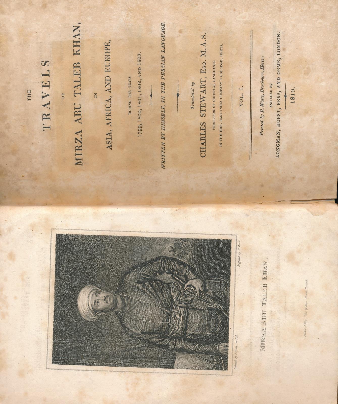The Travels of Mirza Abu Taleb Khan, in Asia, Africa, and Europe, During the Years 1799, 1800 ...