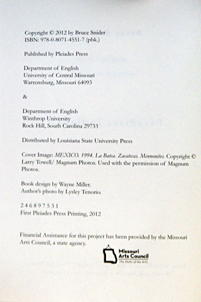 Paradise, Indiana: Poems (Lena-Miles Wever Todd Poetry Series Award) by ...