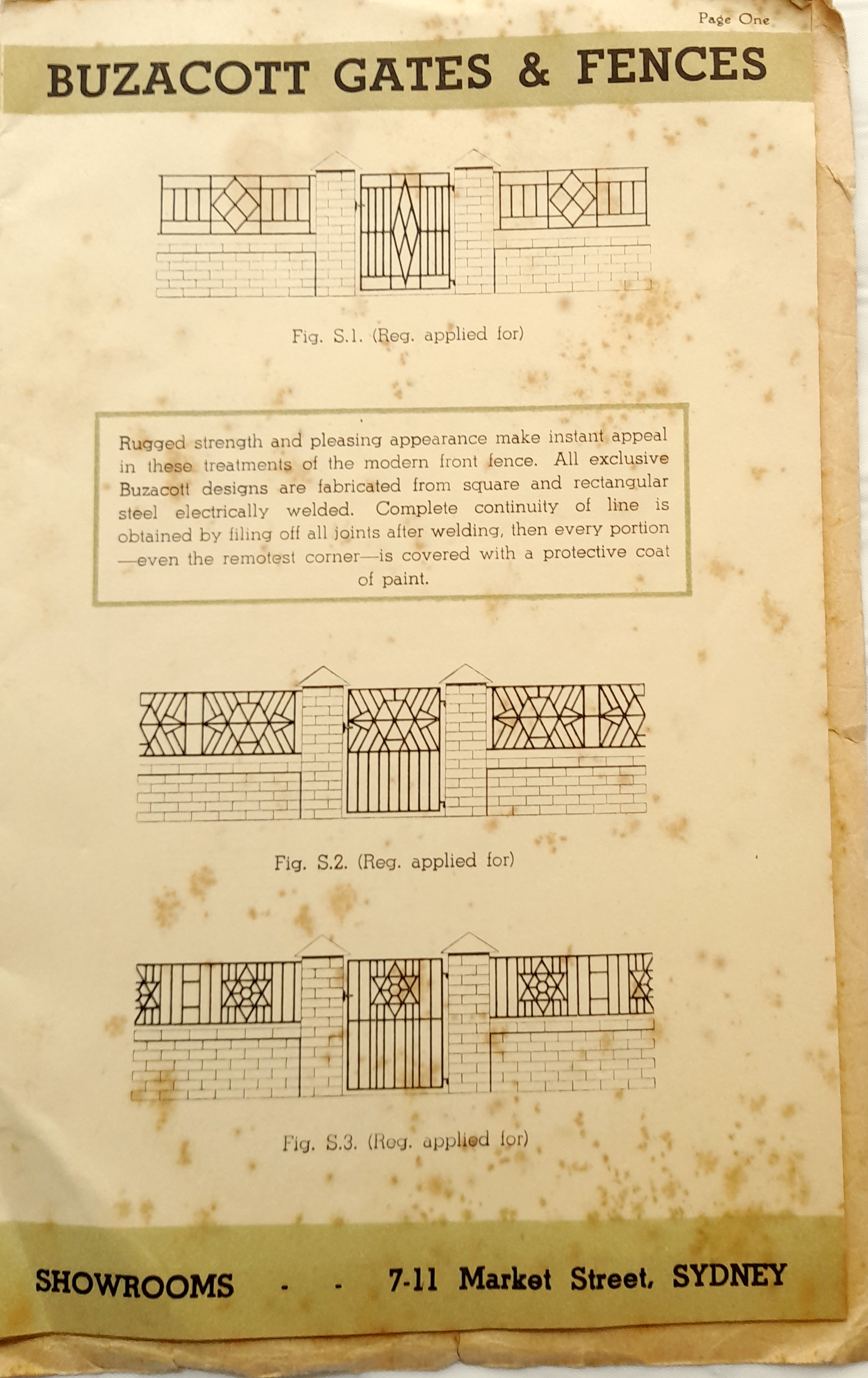 The New Buzacott REGD, all Solid Steel Gates & Fences Distinctive ...