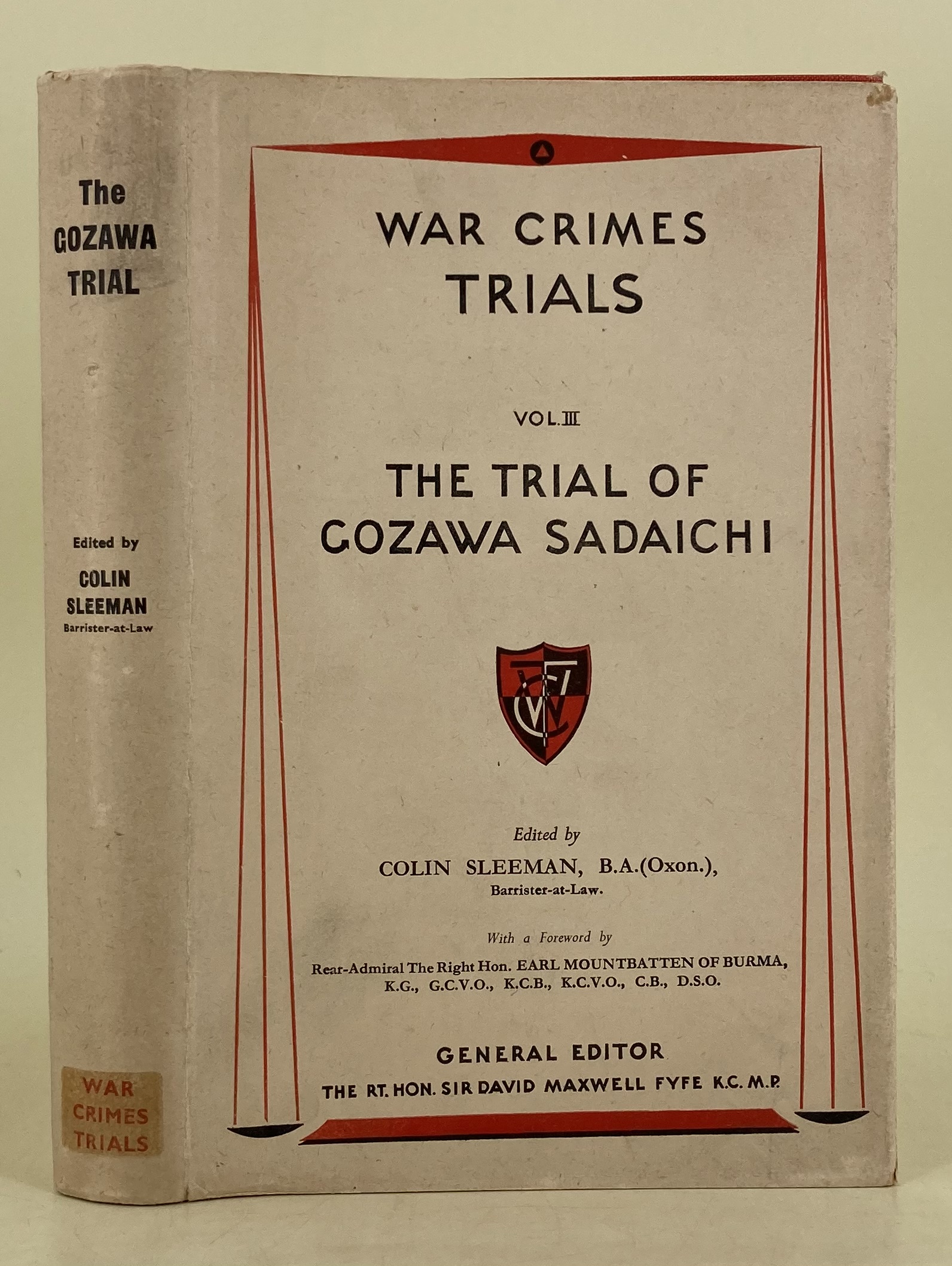 Trial of Gozawa Sadaichi and nine others by Sleeman, Colin: Very Good ...