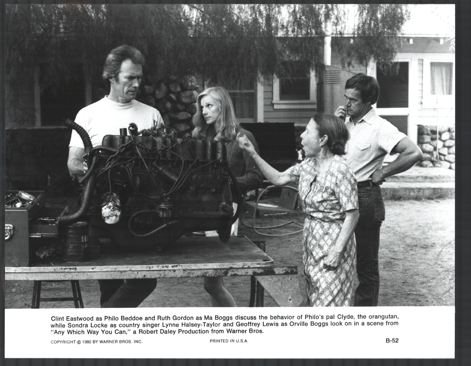 Every Which Way But Loose 7x9 Movie Still Clint Eastwood... | Barnebys