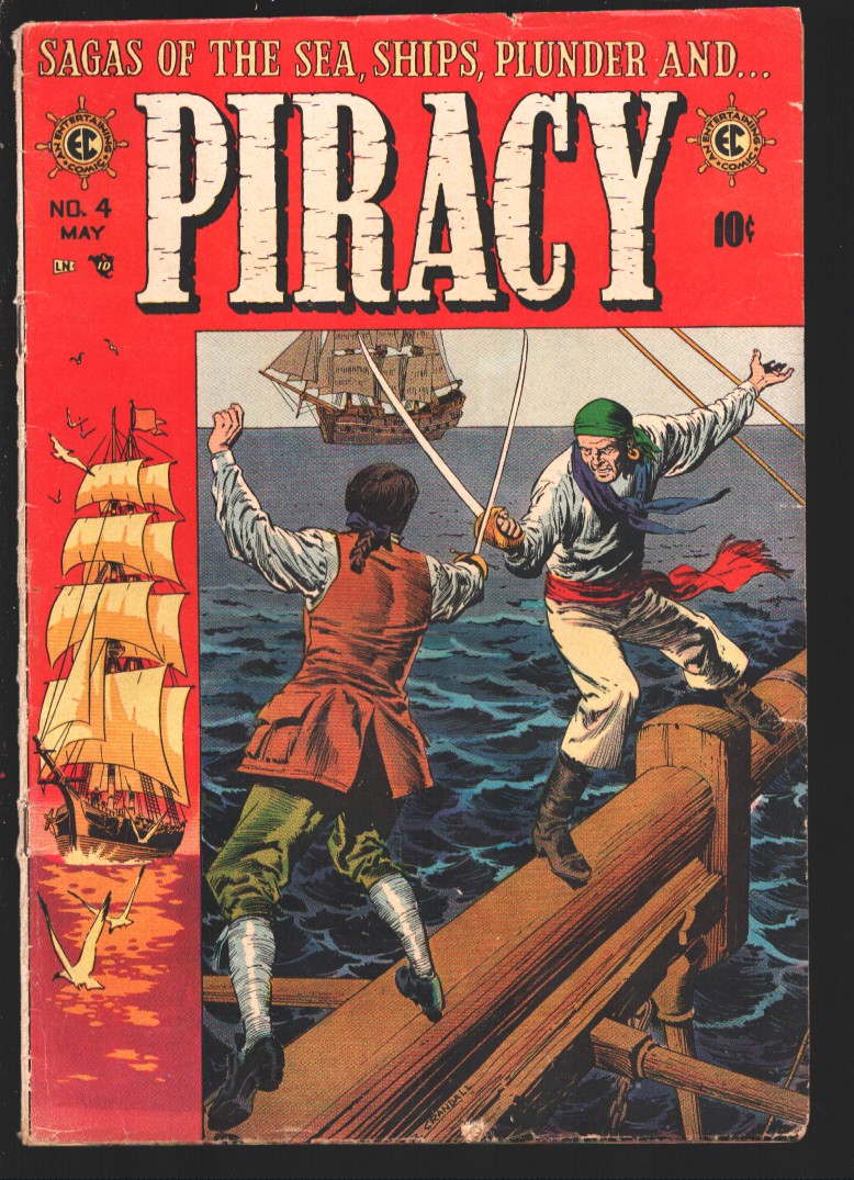 Piracy #4 1955-EC-Cover & story art by Reed Crandall-Bernie Krigstein ...