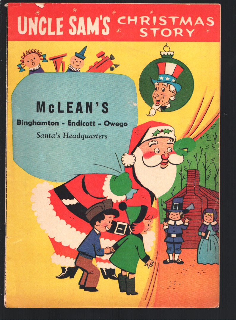 Uncle Sam's Christmas Story- 1957-Santa Claus story-The "page to color ...