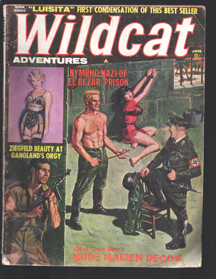 Wildcat Adventures 4 1 1960 Bondage Cover Early Nazi Torture Covers