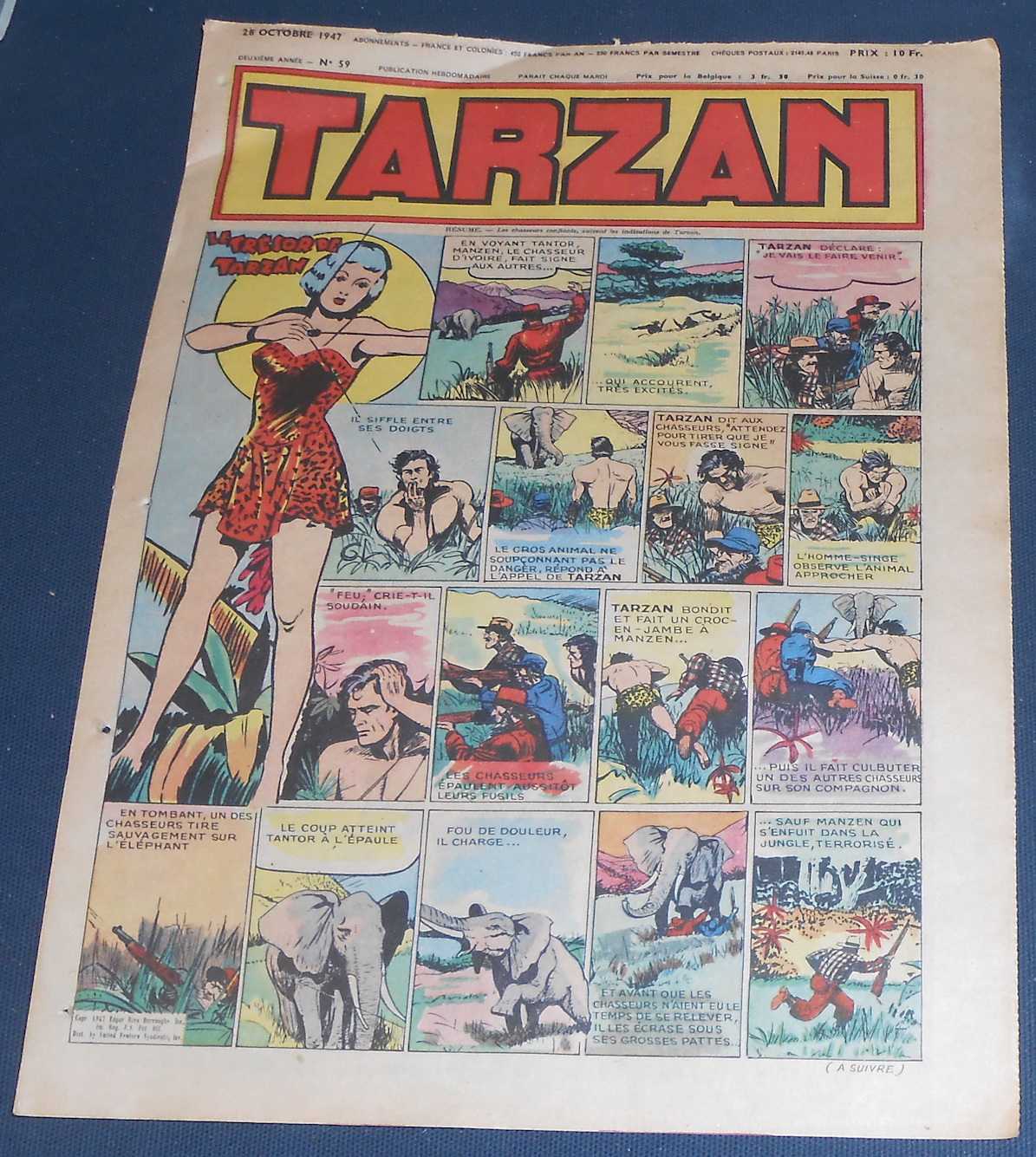 Tarzan by Rex Maxon Bob Kane Brantonne Burty Giffey: (1946) | Librairie ...