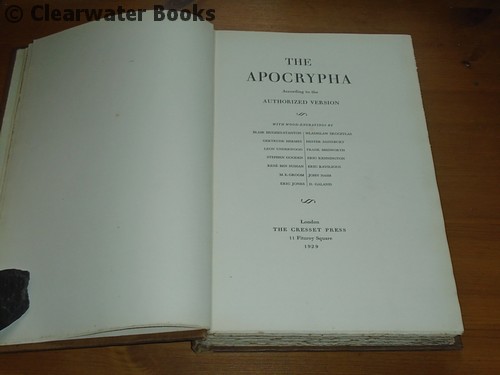 The Apocrypha. According to the Authorised Version. With fourteen wood ...