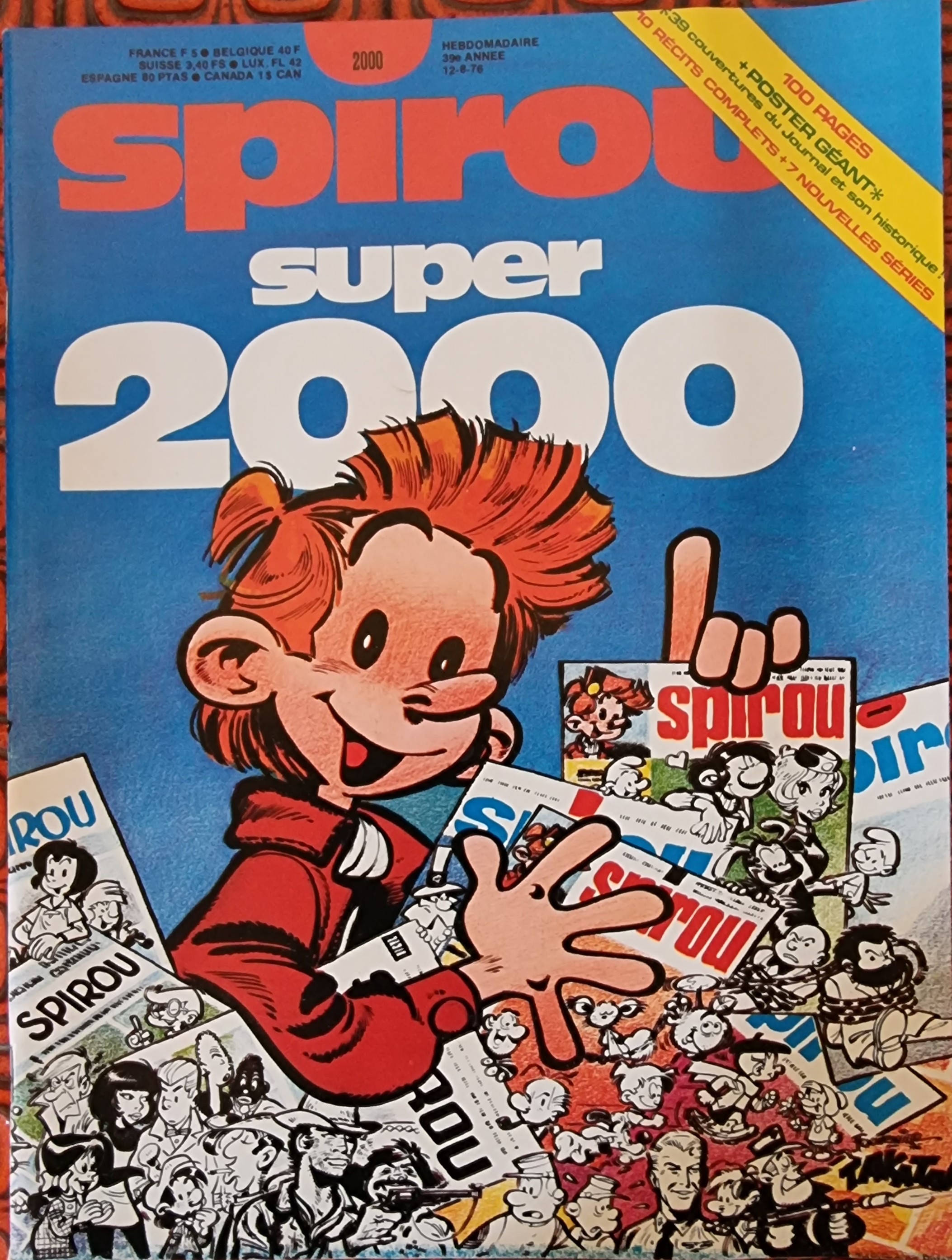 SPIROU année 1976 (52 n°) par Collectif: (1976) Edition originale Magazine / Périodique | Le-Ludion