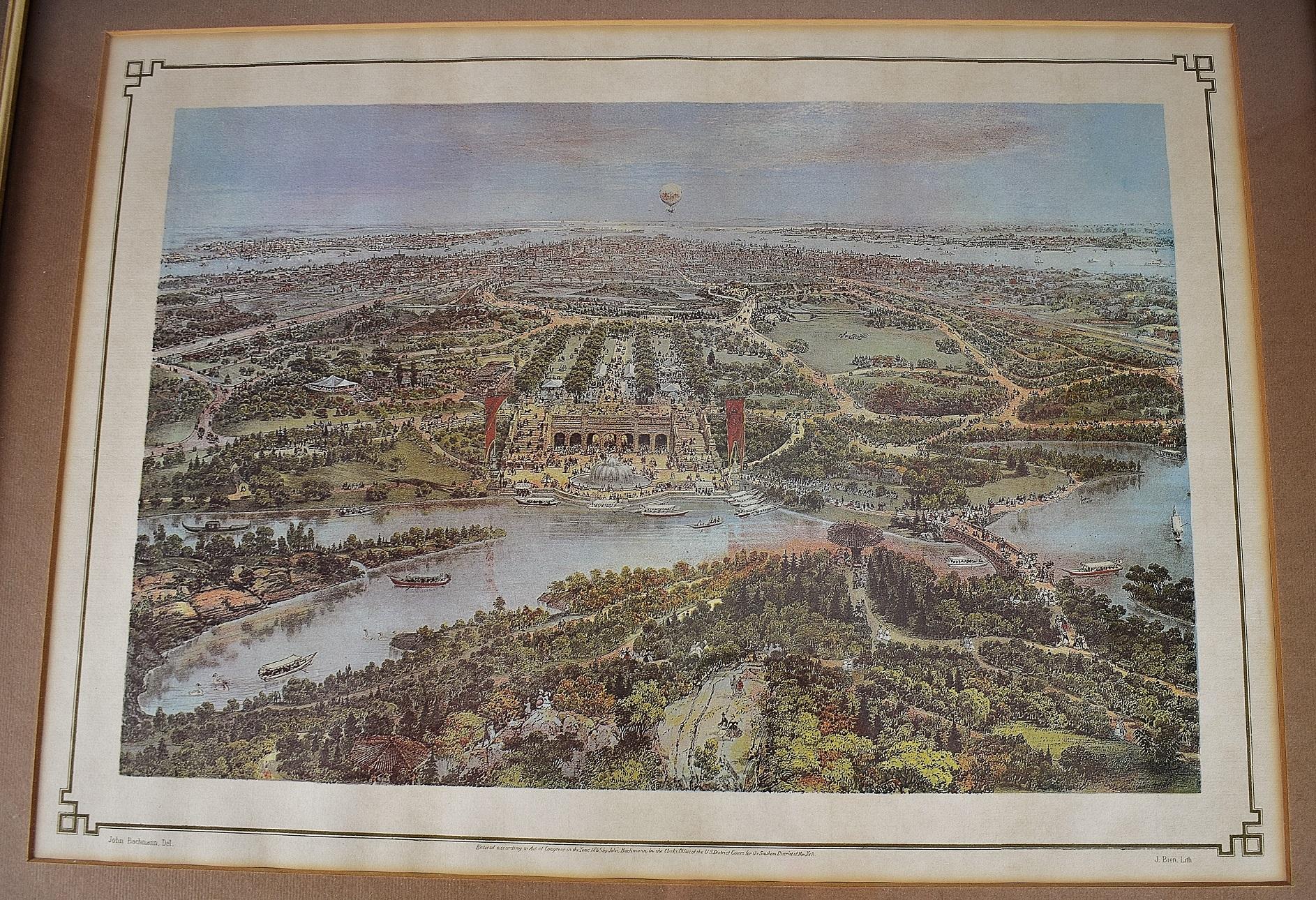 Central Park (Summer) (Large Print) by John Bachmann; Julius Bien: Very ...