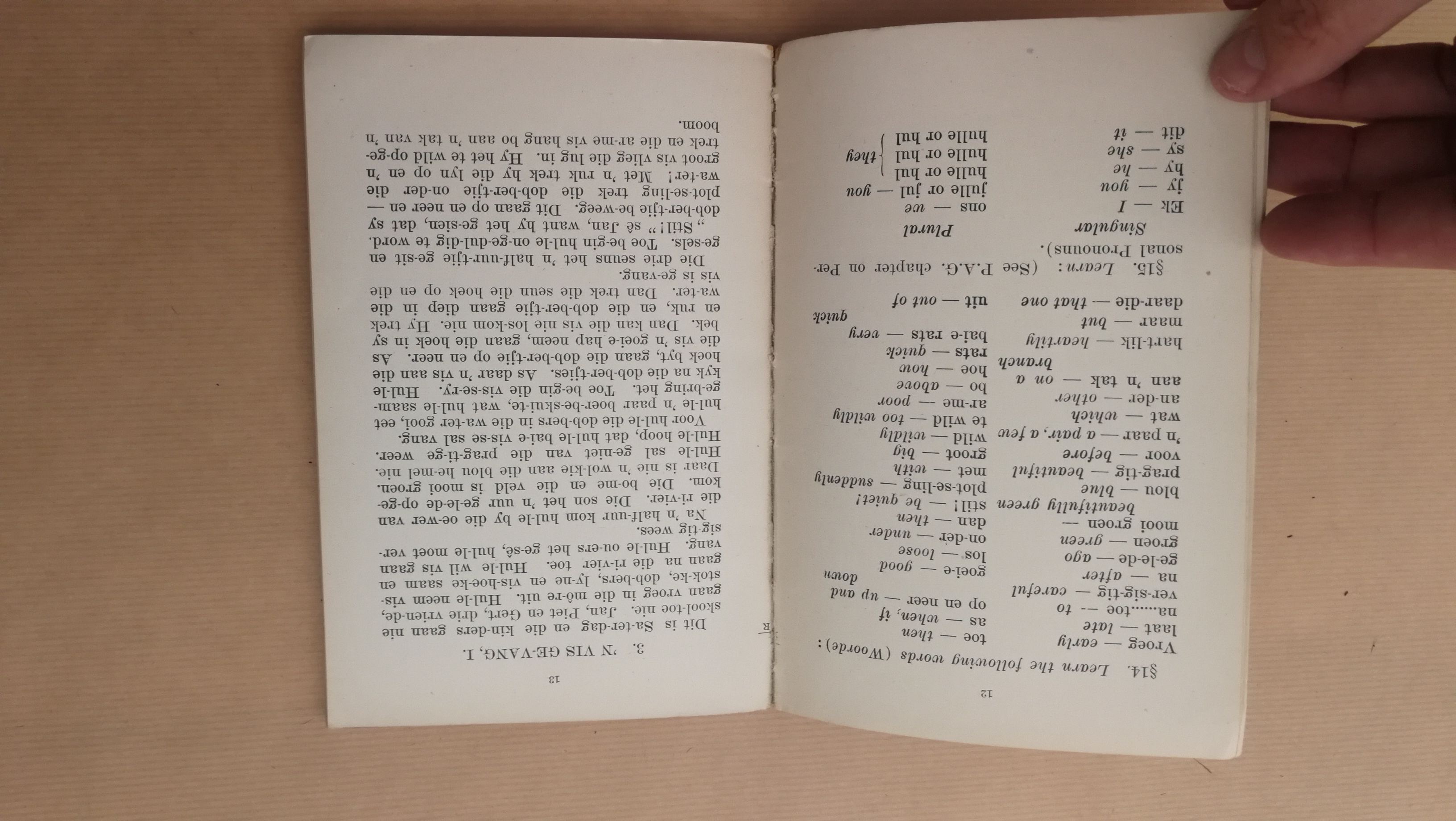 JUTA S FIRST AFRIKAANS READING BOOK FOR ENGLISH-SPEAKING PUPILS. by J ...