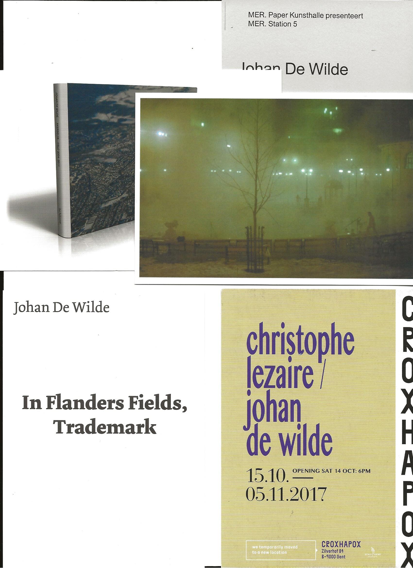 Johan De Wilde - a collection of 10 invitations de De Wilde, Johan ...