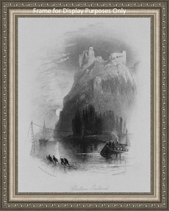 1830s Steel Engraved print of a Historical View of an Antique Vignette ...