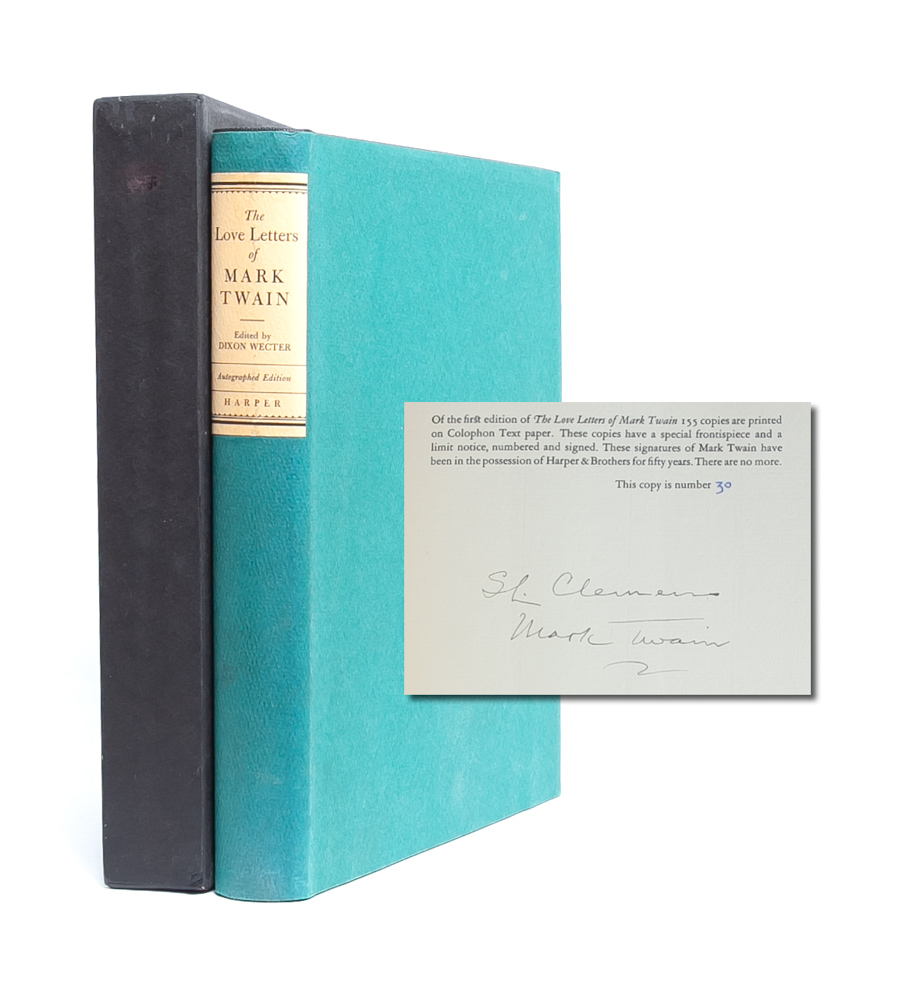 The Love Letters of Mark Twain (Signed Limited Edition) by Twain, Mark ...