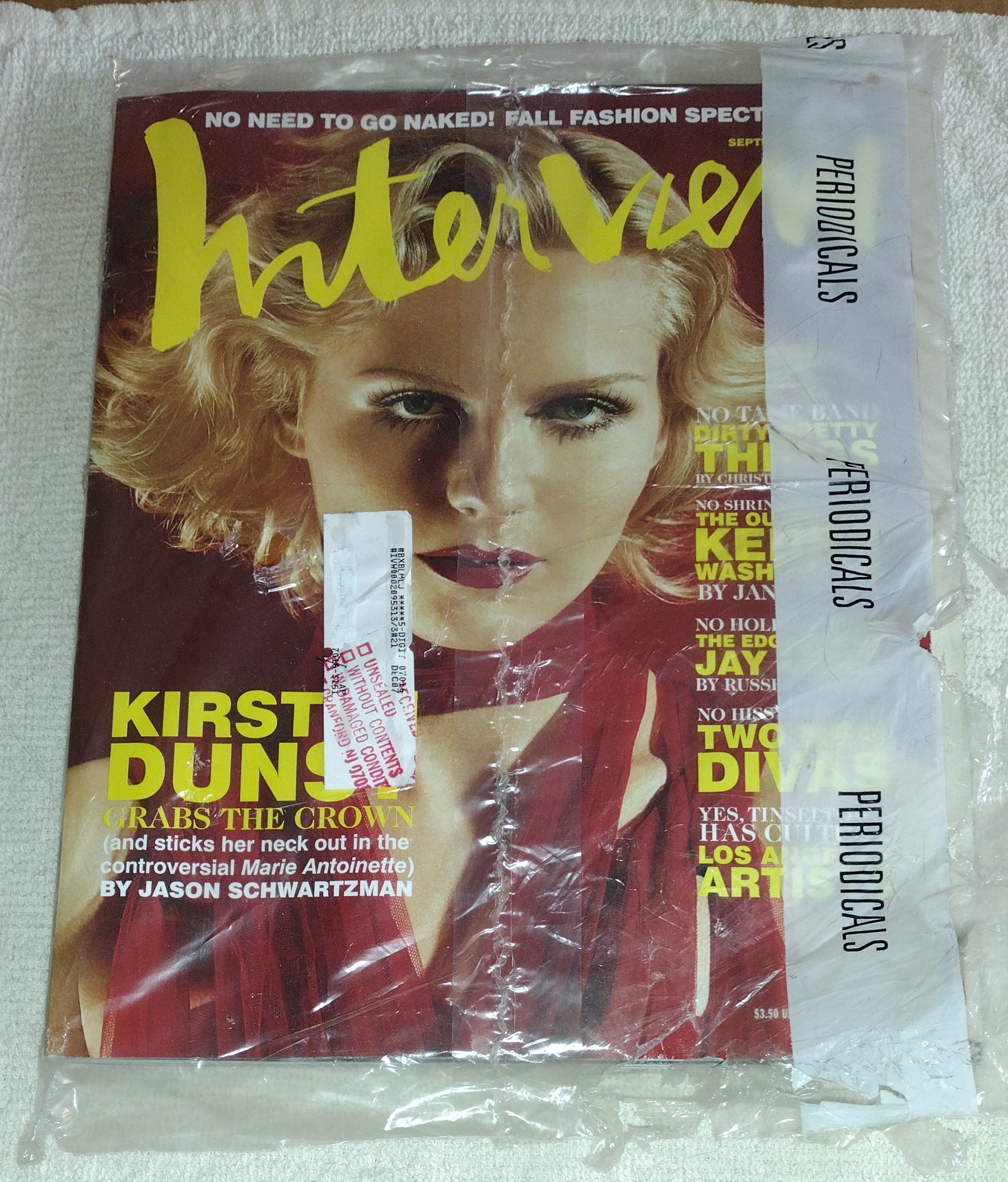 Interview [Magazine]; September 2006; Kirsten Dunst on Cover ...