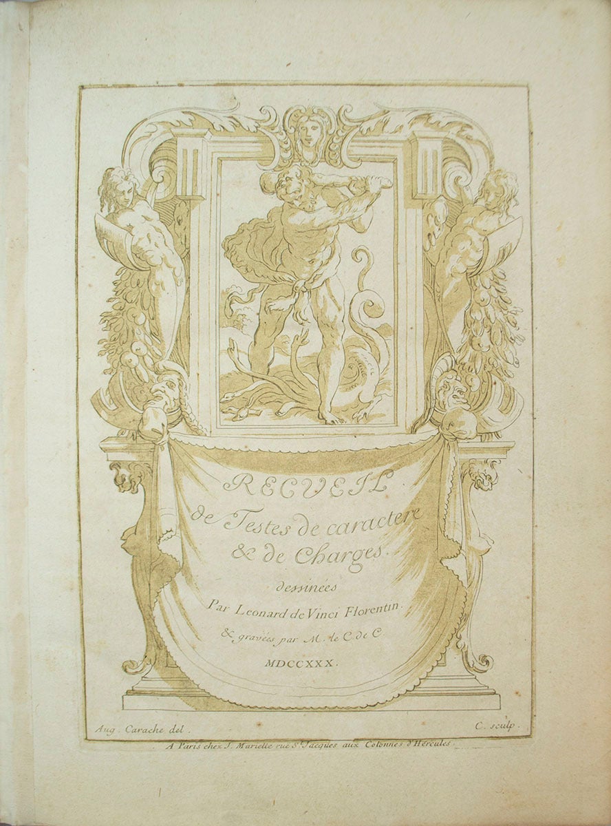 Recueil de testes de caractere & de charges dessinées par Leonard de ...