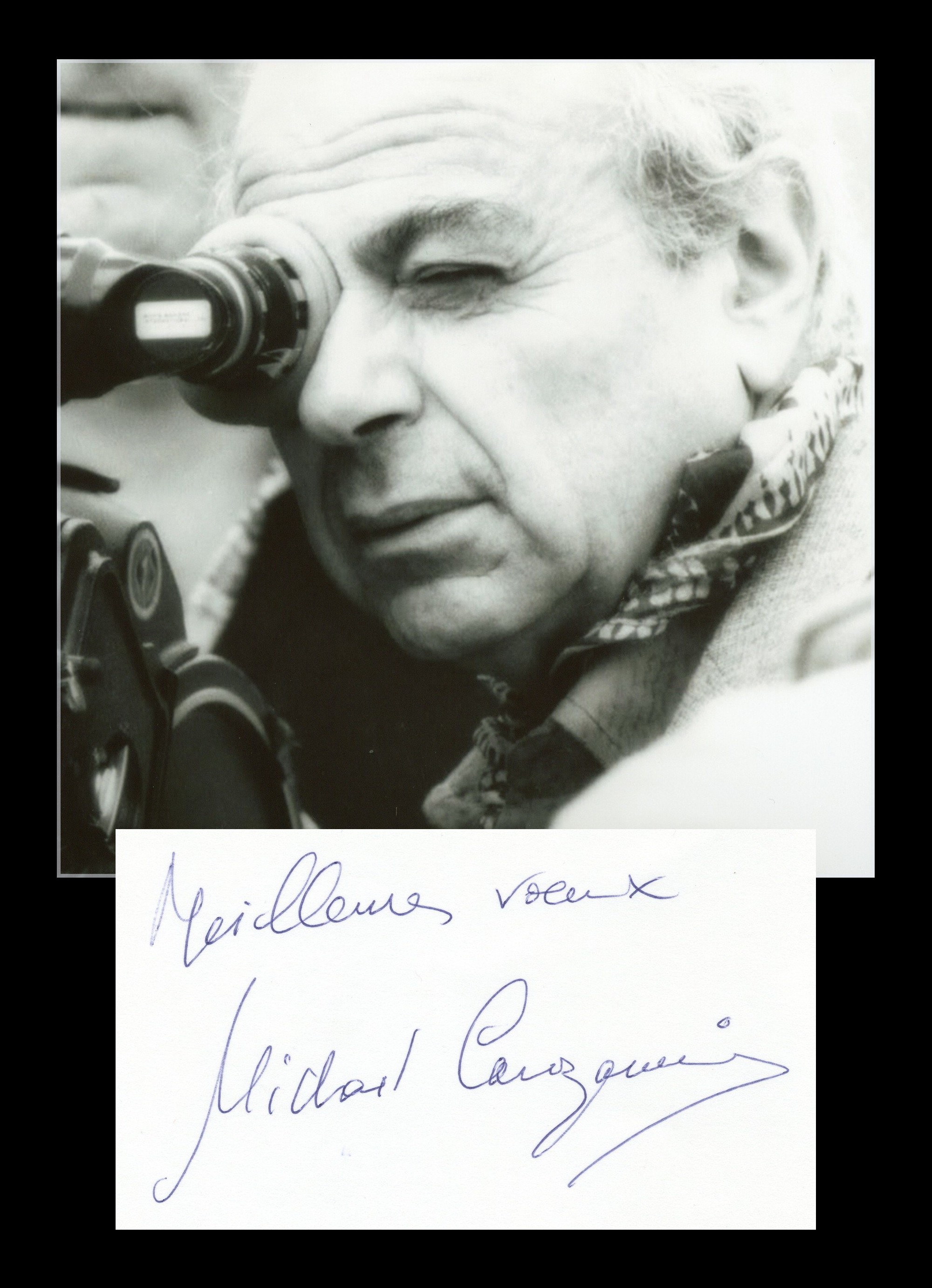 Michael Cacoyannis (1922-2011) - Rare carte dédicacée + Photo - 90s by ...