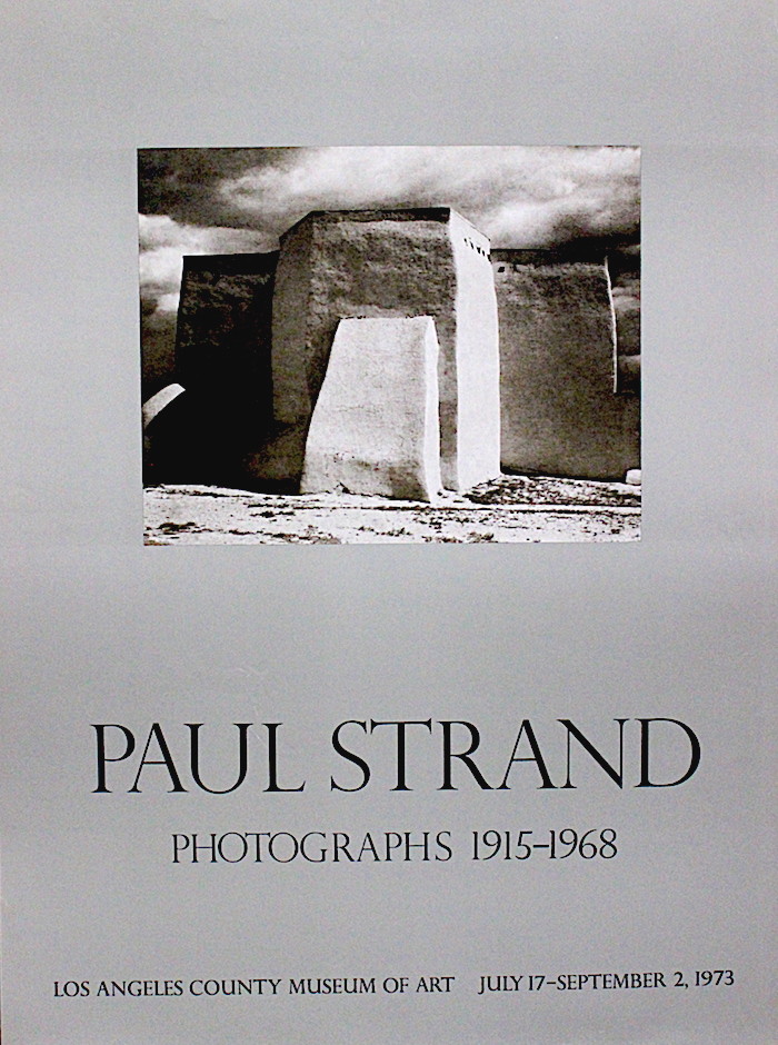 PAUL STRAND PHOTOGRAPHS 1915-1968 / PICTORIAL POSTER by Strand, Paul ...