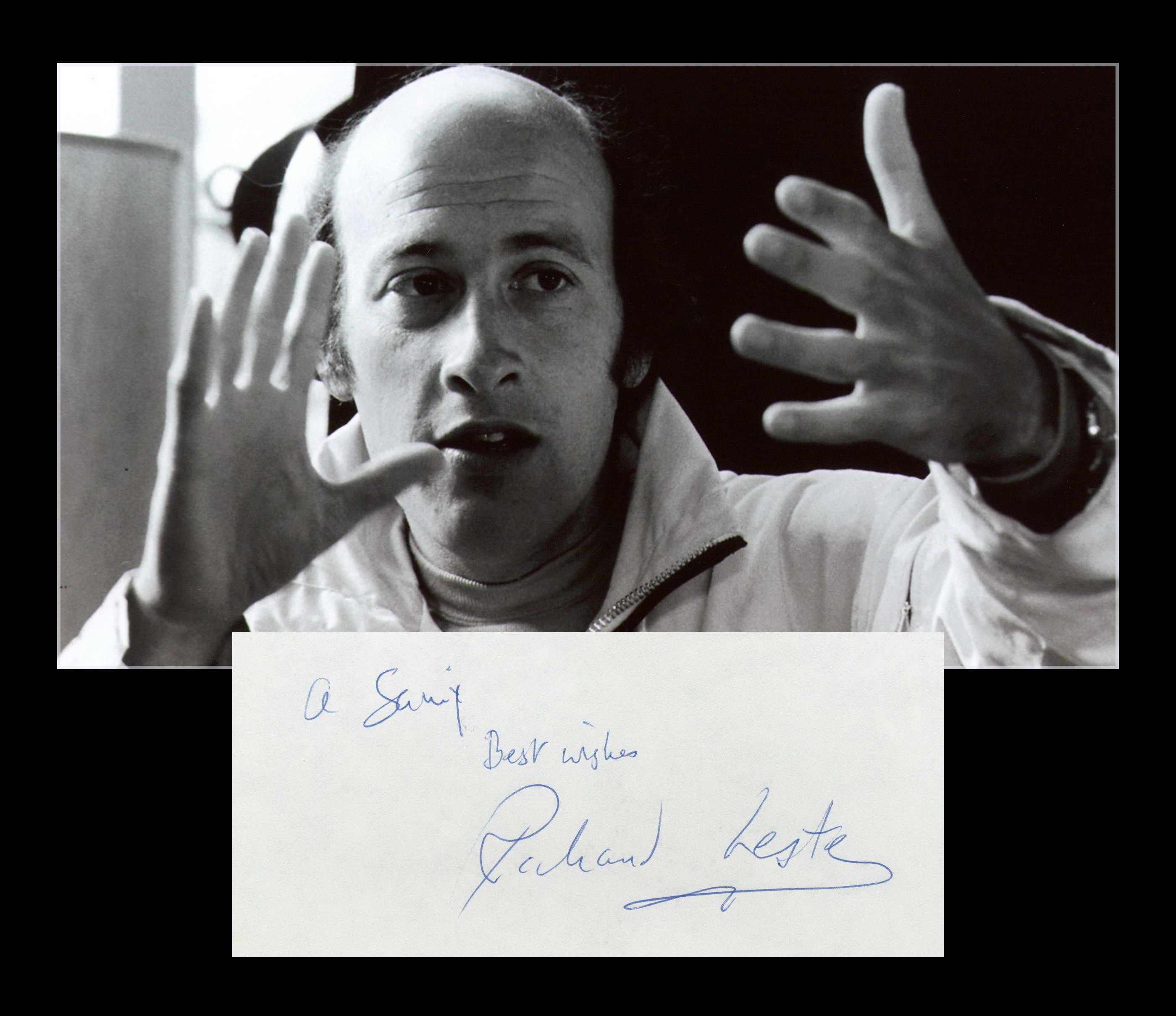Richard Lester - Rare authentic signed sheet + Photo - Paris 80s by ...