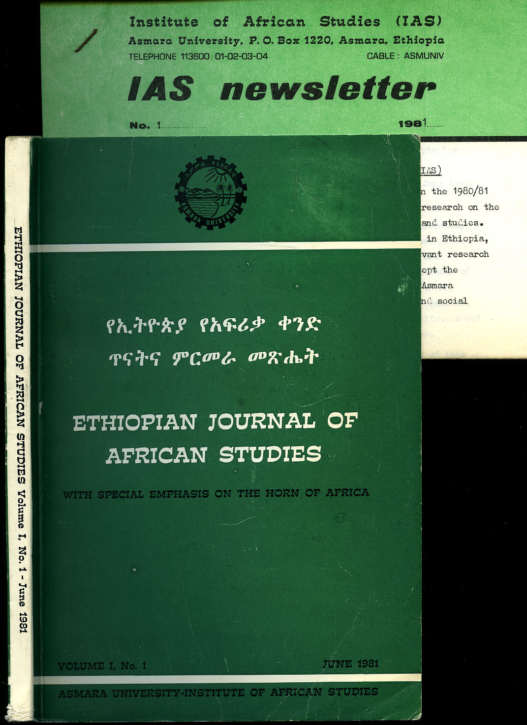 Ethiopian Journal of African Studies with Special Emphasis on the Horn ...
