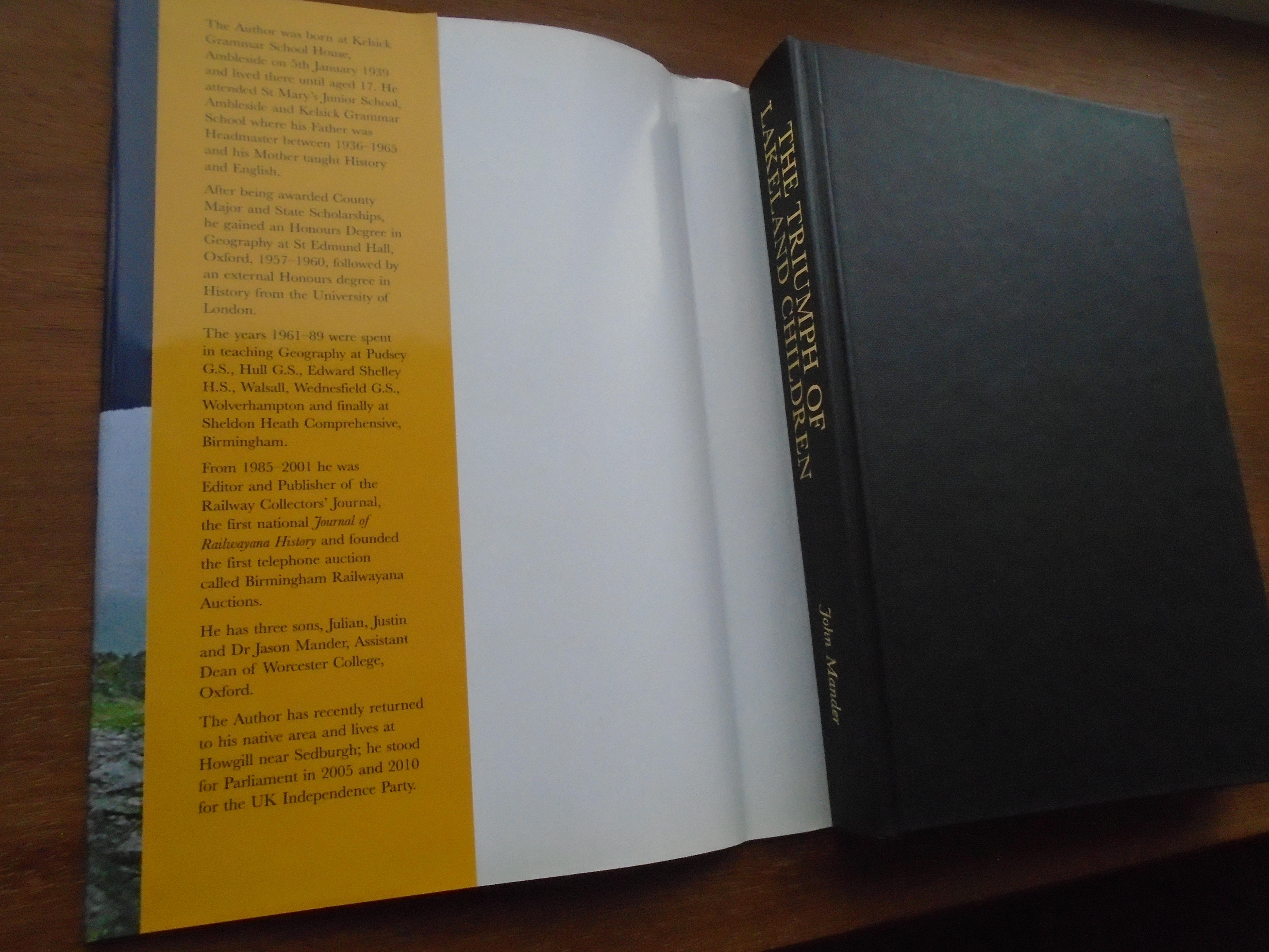 The Triumph Of Lakeland Children by John Mander: Fine Hardcover (2010 ...