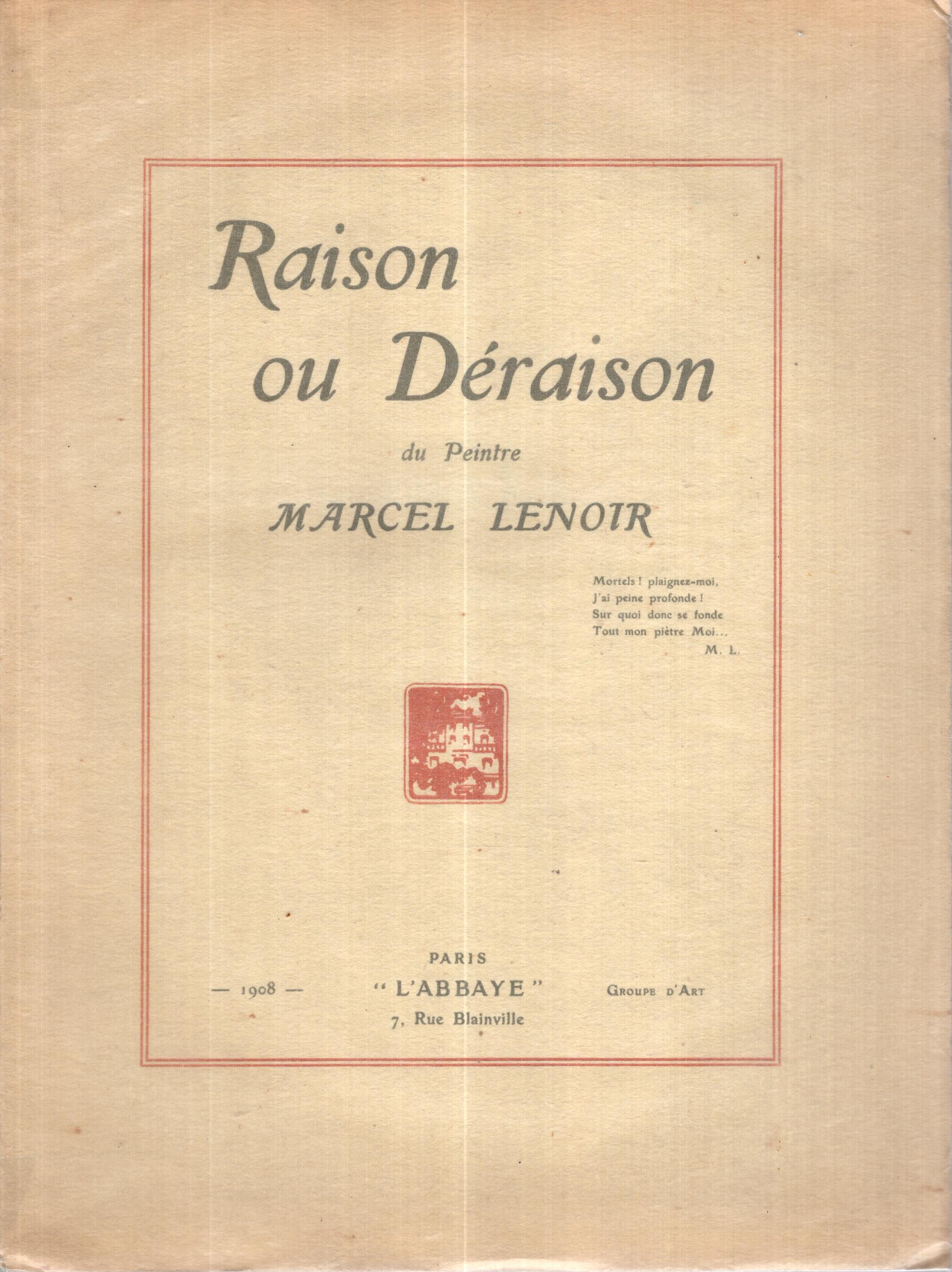 Raison ou déraison du peintre Marcel Lenoir. Marcel-Lenoir | Barnebys