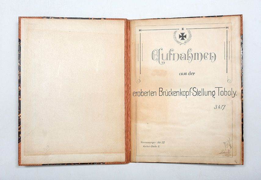 Aufnahmen aus der eroberten Brückenkopf-Stellung Toboly. (Record from ...
