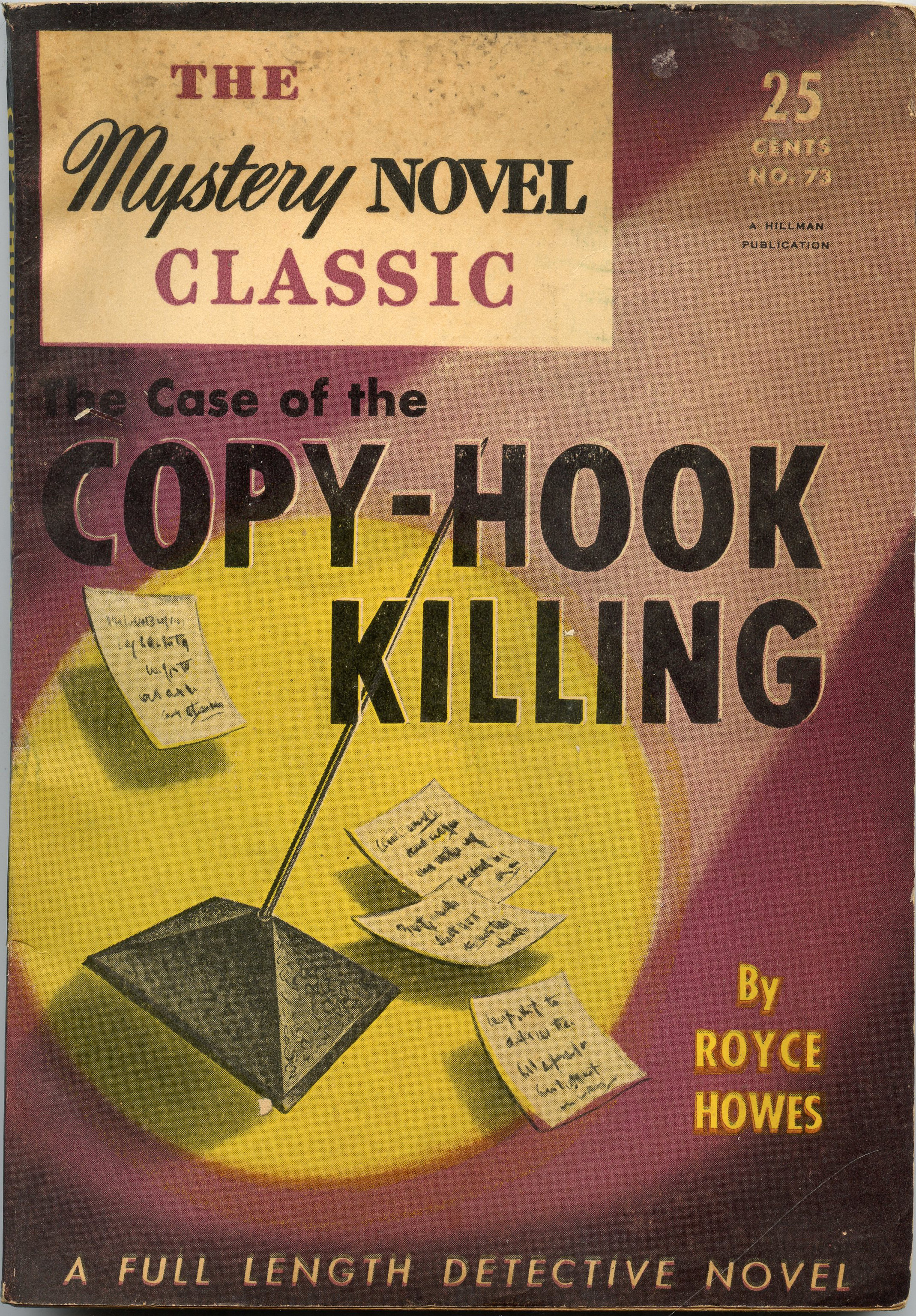 The Case of the Copy-Hook Killing von Howes, Royce: Very Good Soft ...