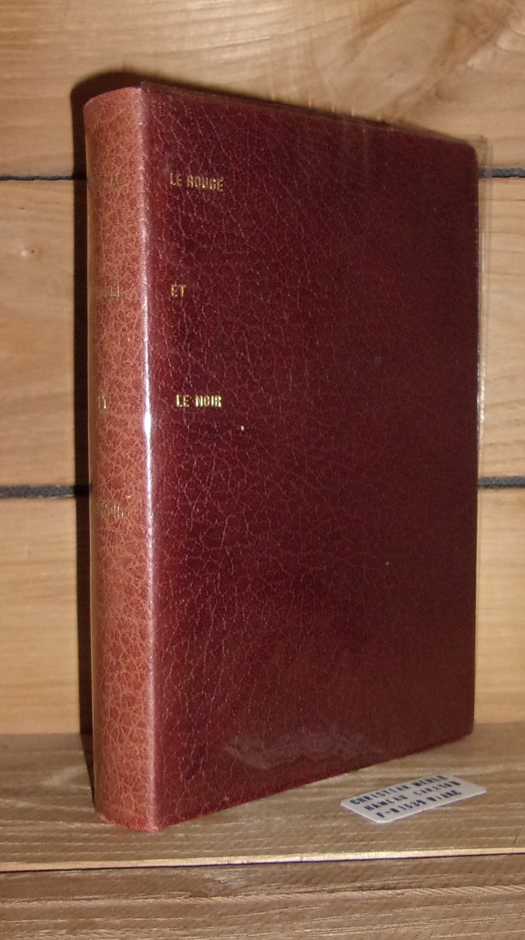 LE ROUGE ET LE NOIR by STENDHAL (Henri Beyle): Très bon Couverture ...