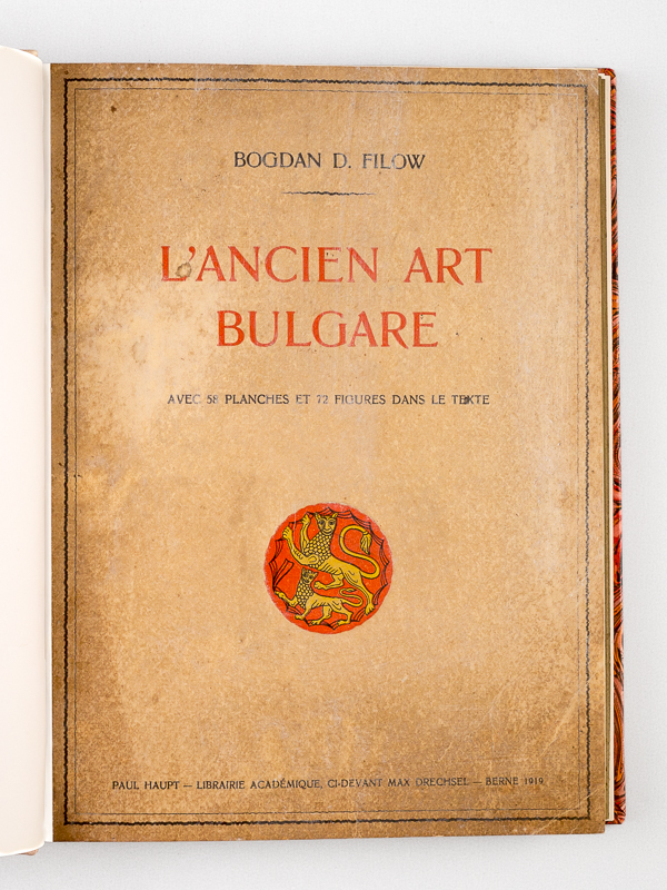 L'ancien art Bulgare by FILOW, Bogdan D.: Bon rigide (1919) | Librairie ...