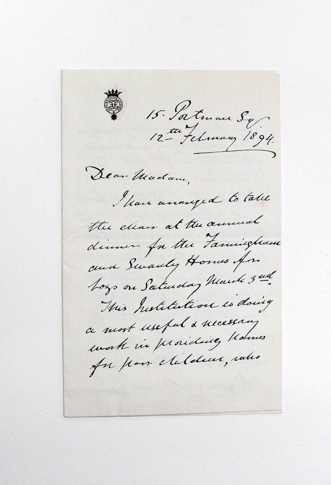 Original Letter Signed by Alexander William George Duff, 1st Duke of ...