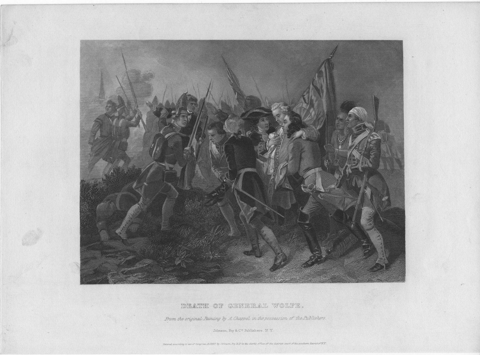 DEATH OF GENERAL WOLFE,antique historical print: Art / Print / Poster ...