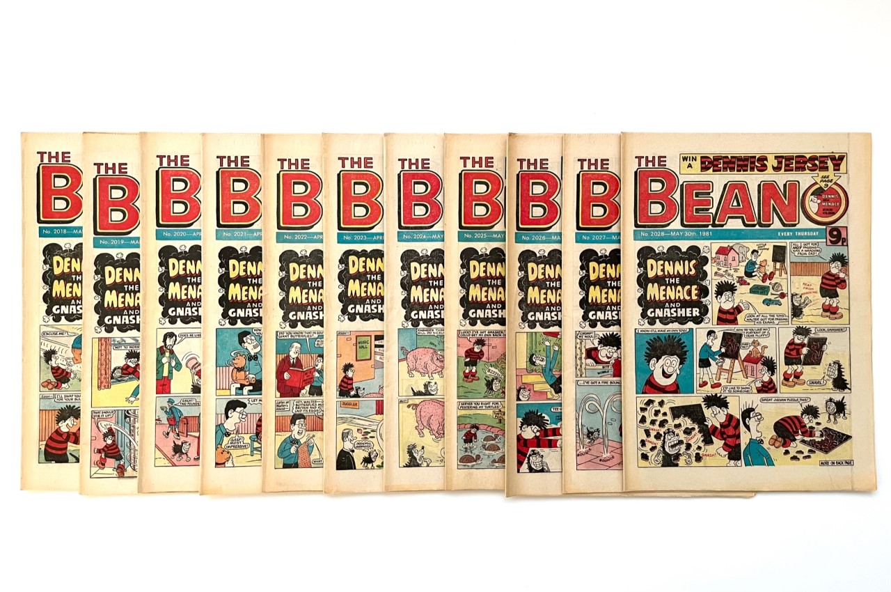 The Beano Comic 1981 Complete Year Issues 2007 - 2058: Fine Soft cover ...