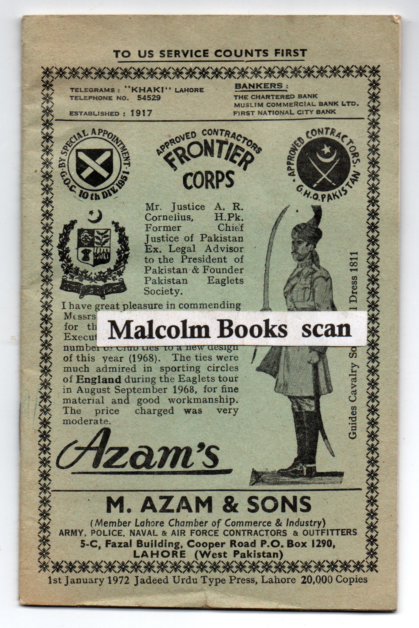 Azam's catalogue / M. Azam & Sons Army, Police, Naval and Air Force ...