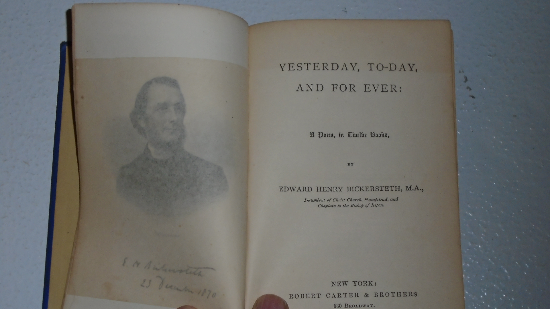 Yesterday, To-day, and for Ever: A Poem, in Twelve Books by M.A. Edward ...