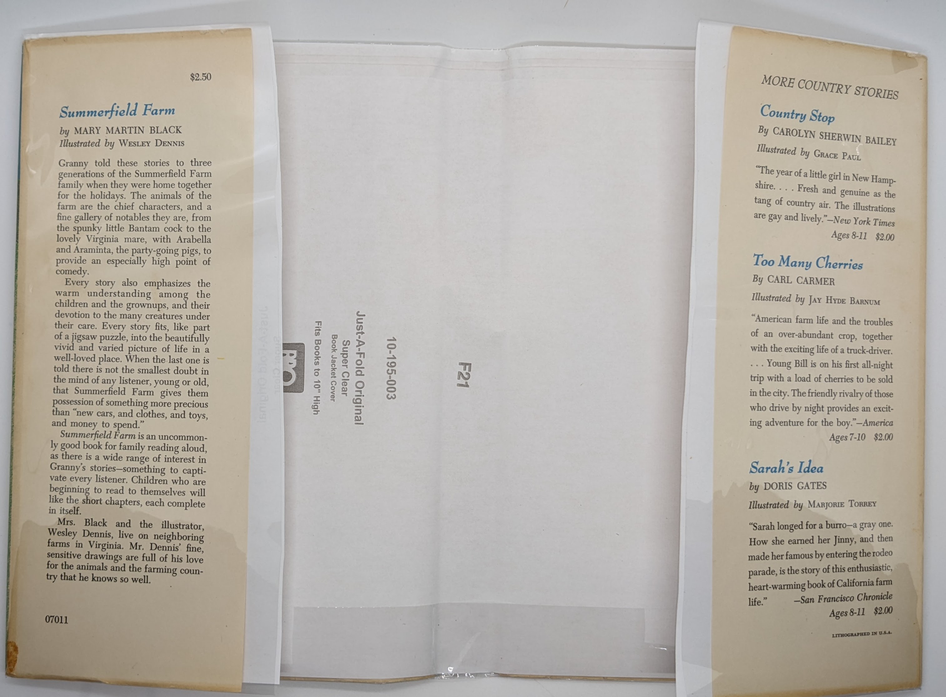 Summerfield Farm by Black, Mary Martin: Very Good Hardcover (1951) 1st ...