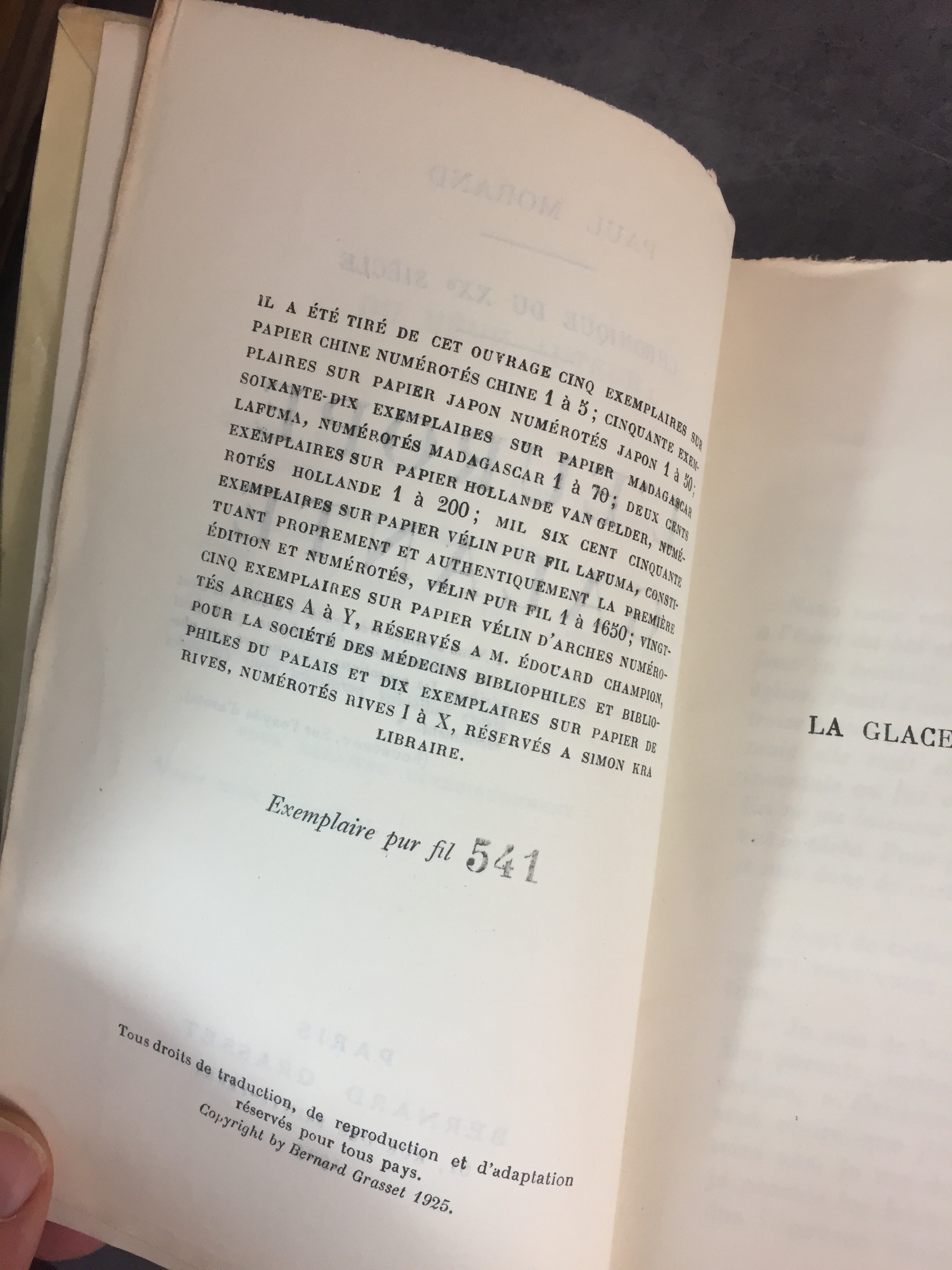 Paul Morand l'Europe Galante Grasset 1925 Edition originale N° 541 sur ...