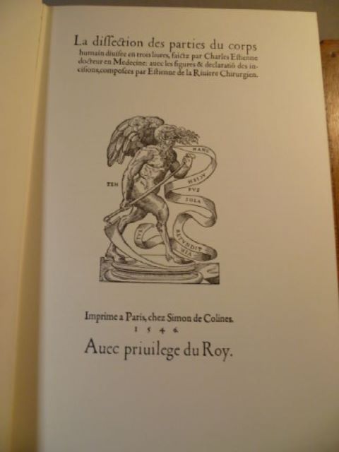 La dissection des parties du corps humain divisée en trois livres ...