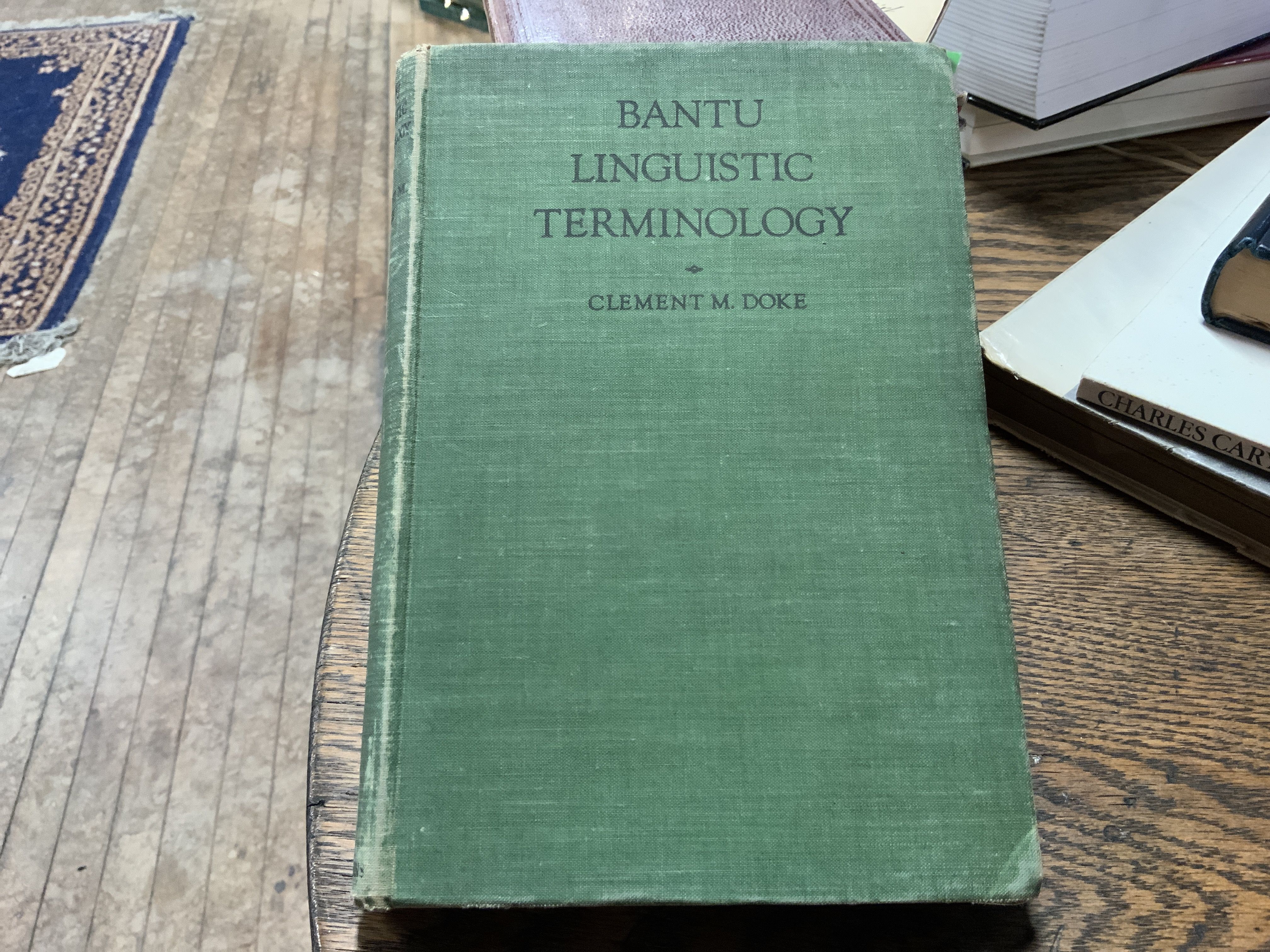 BANTU LINGUISTIC TERMINOLOGY by Doke, Clement M.: Used-Good/NO ...