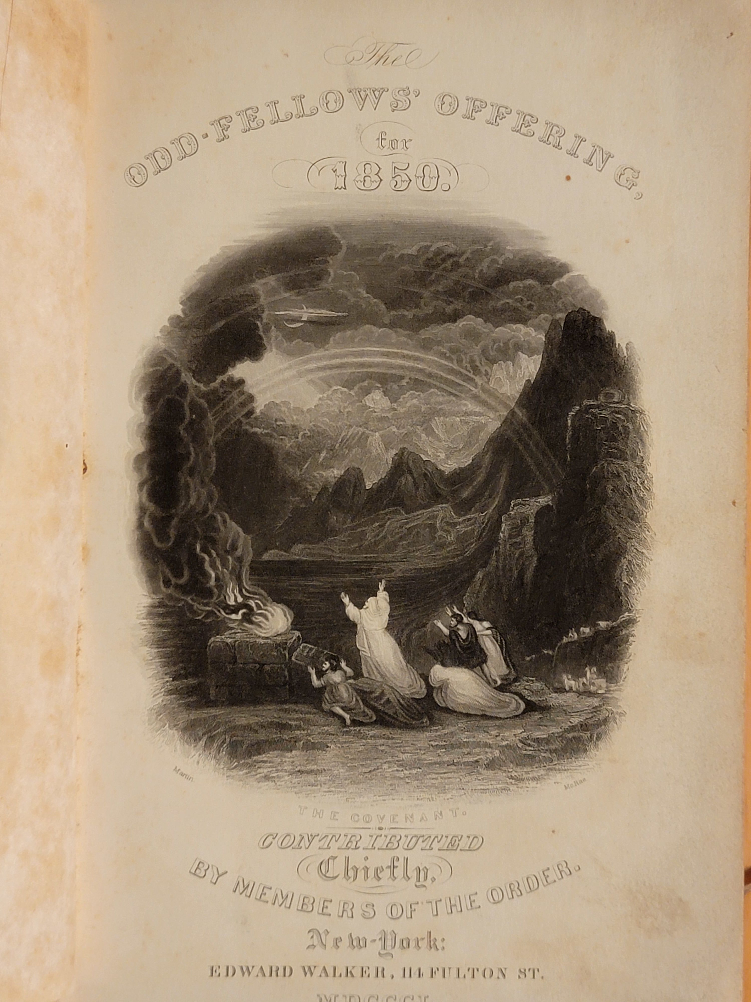 The Odd Fellows' Offering for 1850 by Members of the Odd Fellows Order ...