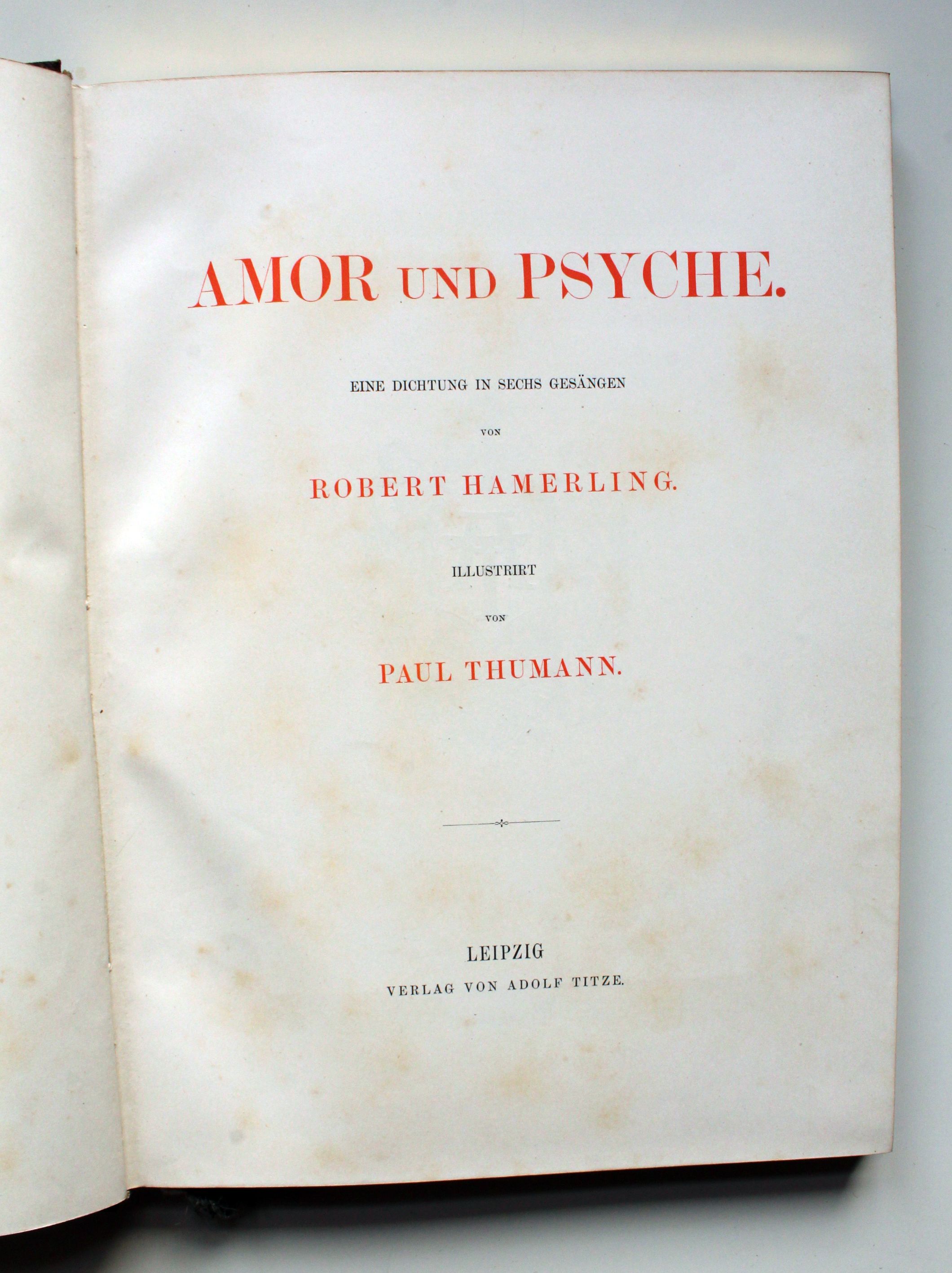 Amor und Psyche. Eine Dichtung in sechs Gesängen. Illustrirt von Paul ...