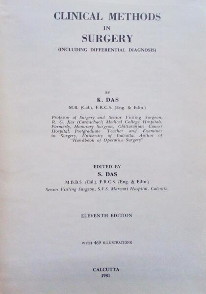 CLINICAL METHODS IN SURGERY (INCLUDING DIFFERENTIAL DIAGNOSIS) | Barnebys