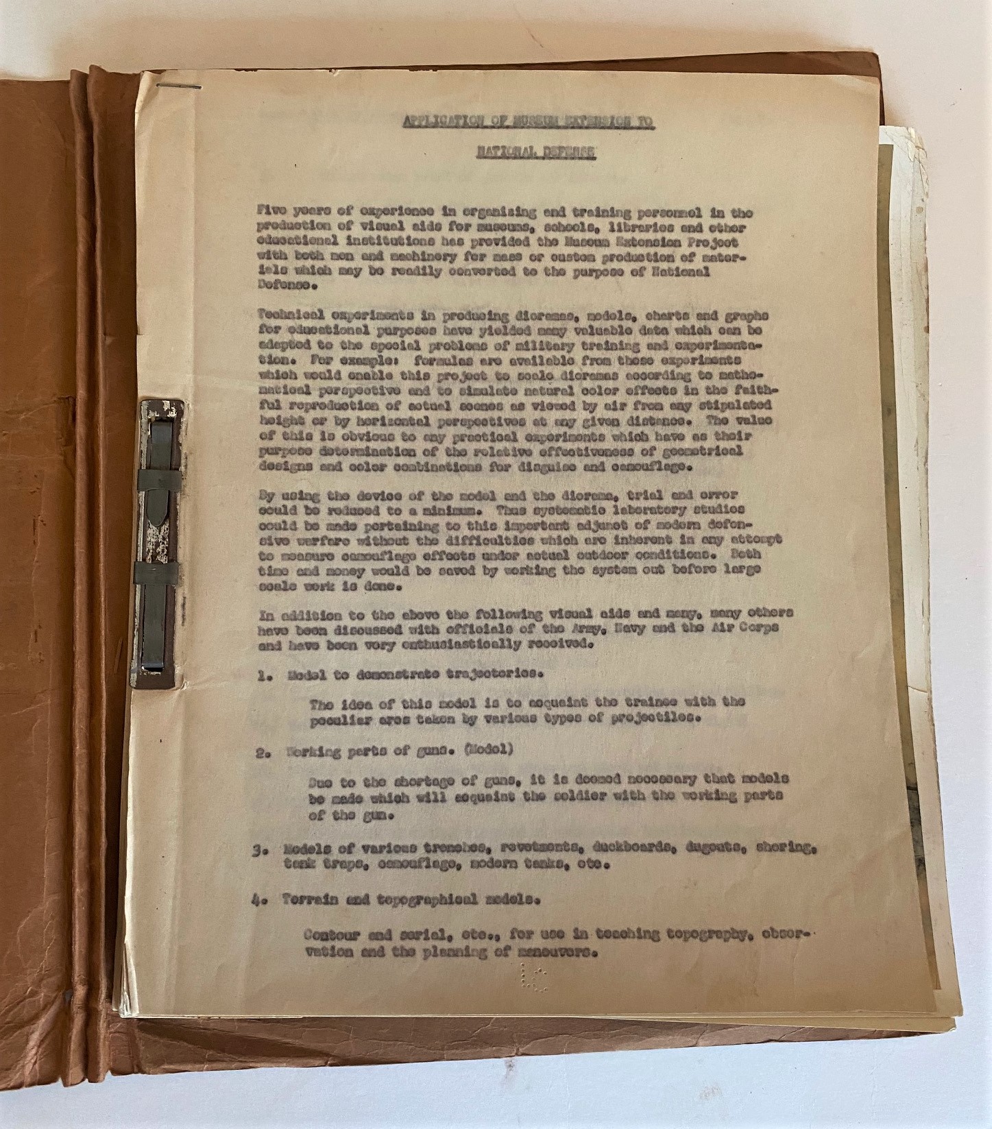 (World War II) Applications of Museum Extension to National Defense. by ...