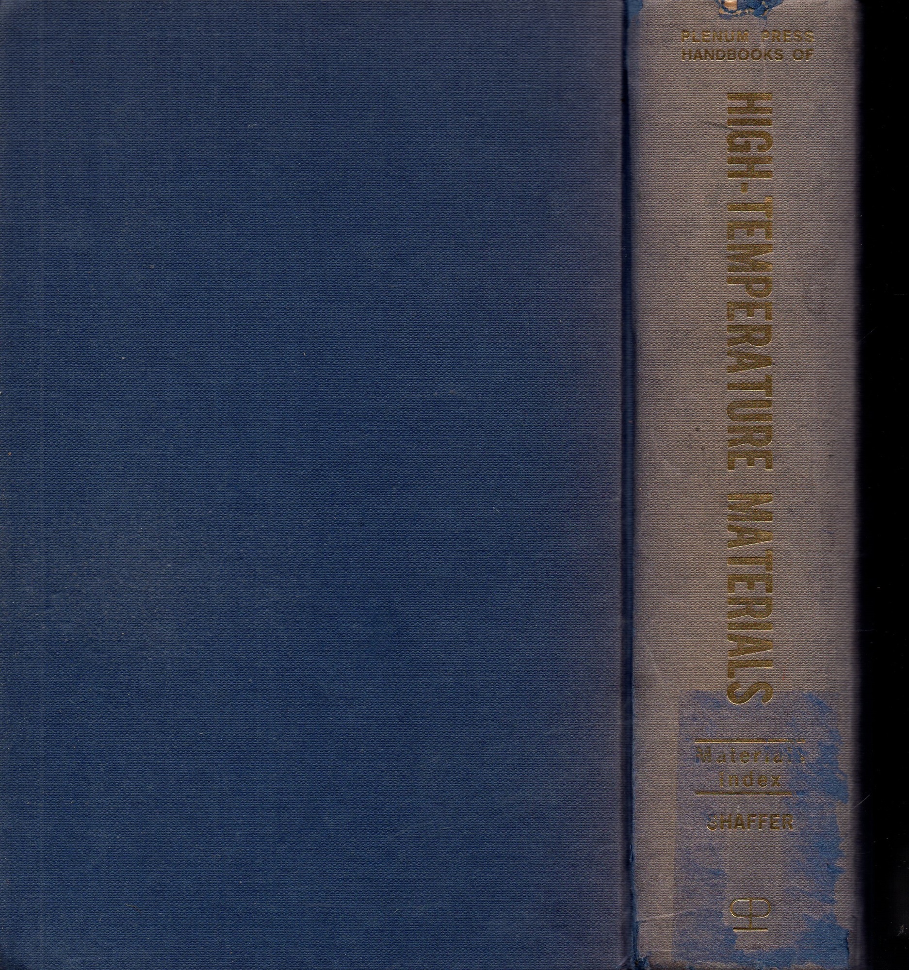 High-Temperature Materials No. 1 - Materials Index by Shaffer, Peter T ...