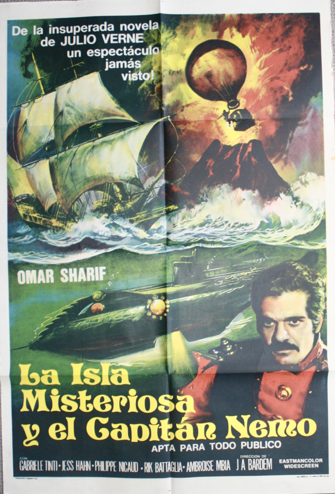 [One-Sheet Film poster] La Isla Misteriosa y el Capitan Nemo (The ...